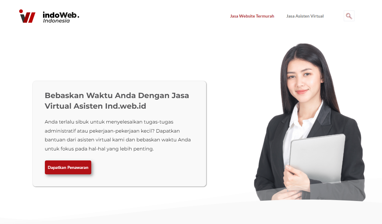 Jasa Asisten Virtual - indahweb.com